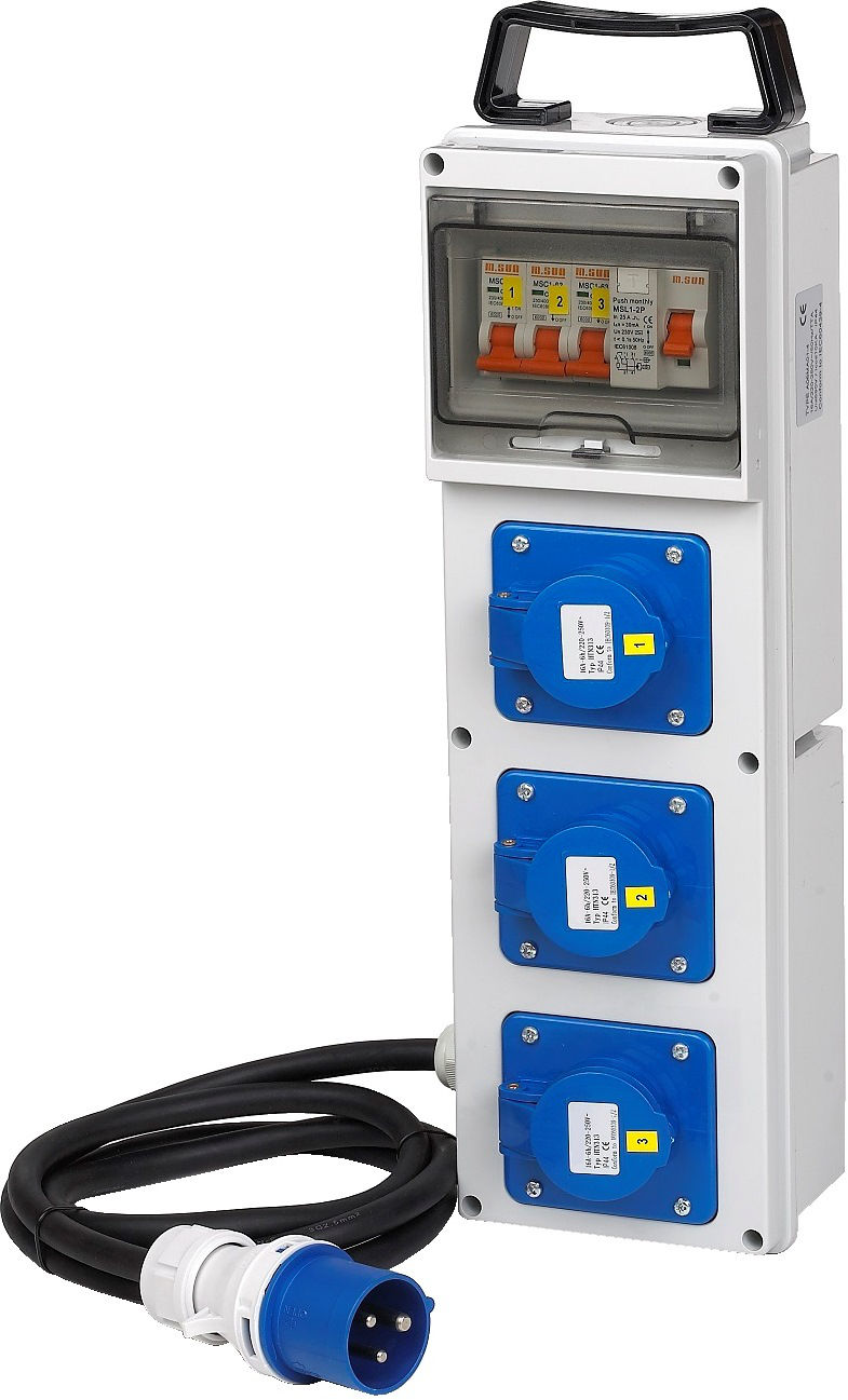 Coffret De Chantier 3 Prises CEE 16A 230V Disjoncteur Différentiel ... Coffret De Chantier 3 Prises CEE 16A 230V Disjoncteur Différentiel ...