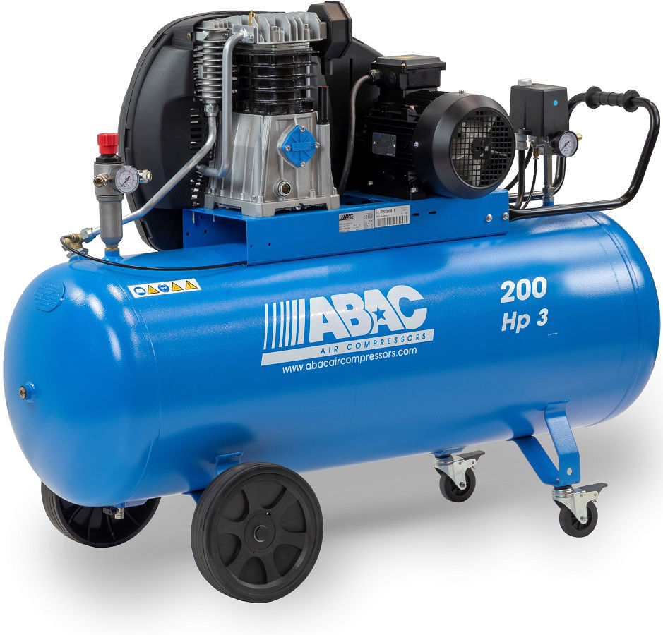 Abac Compresseur 200L 3CV Bi-étagé - Compresseur d'air ABAC